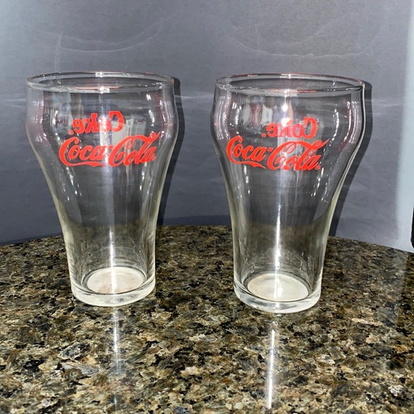 Coca Cola | Dining | Coca Cola Glasses 2pc Set | Poshmark